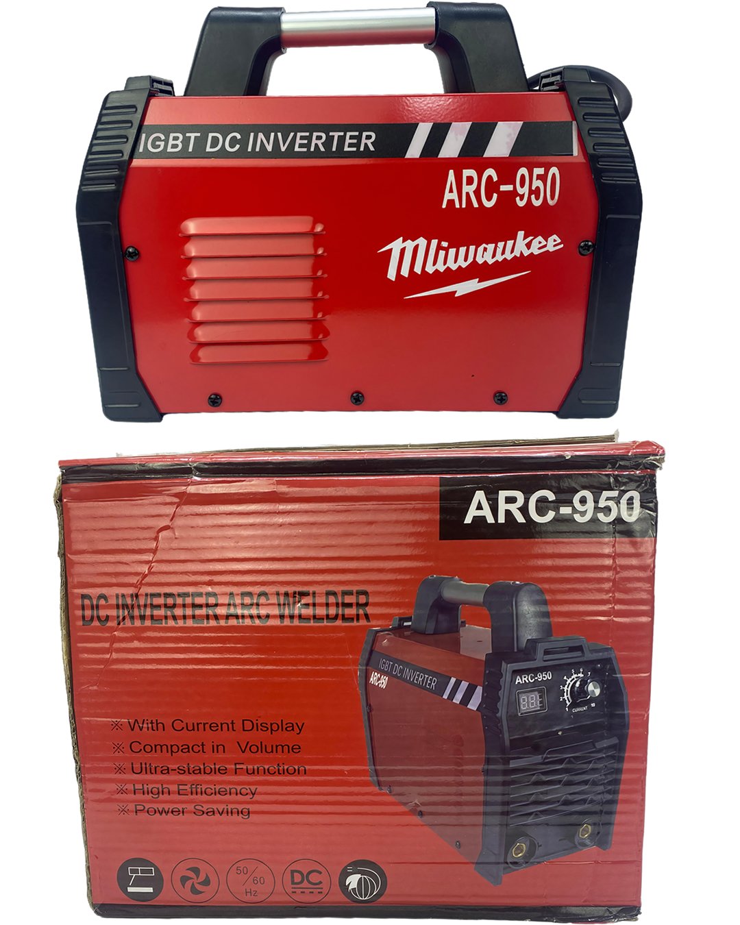 Milwaukee EEA408 ARC 950 DC İnverter Dijital Kaynak Makinesi (Kırmızı) ve fiyatları